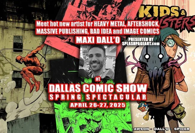 Splash Page Comic Art