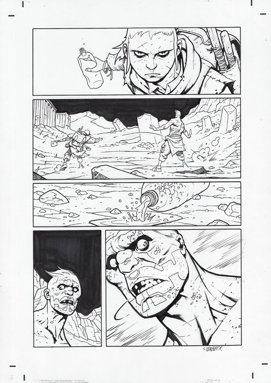 Splash Page Comic Art