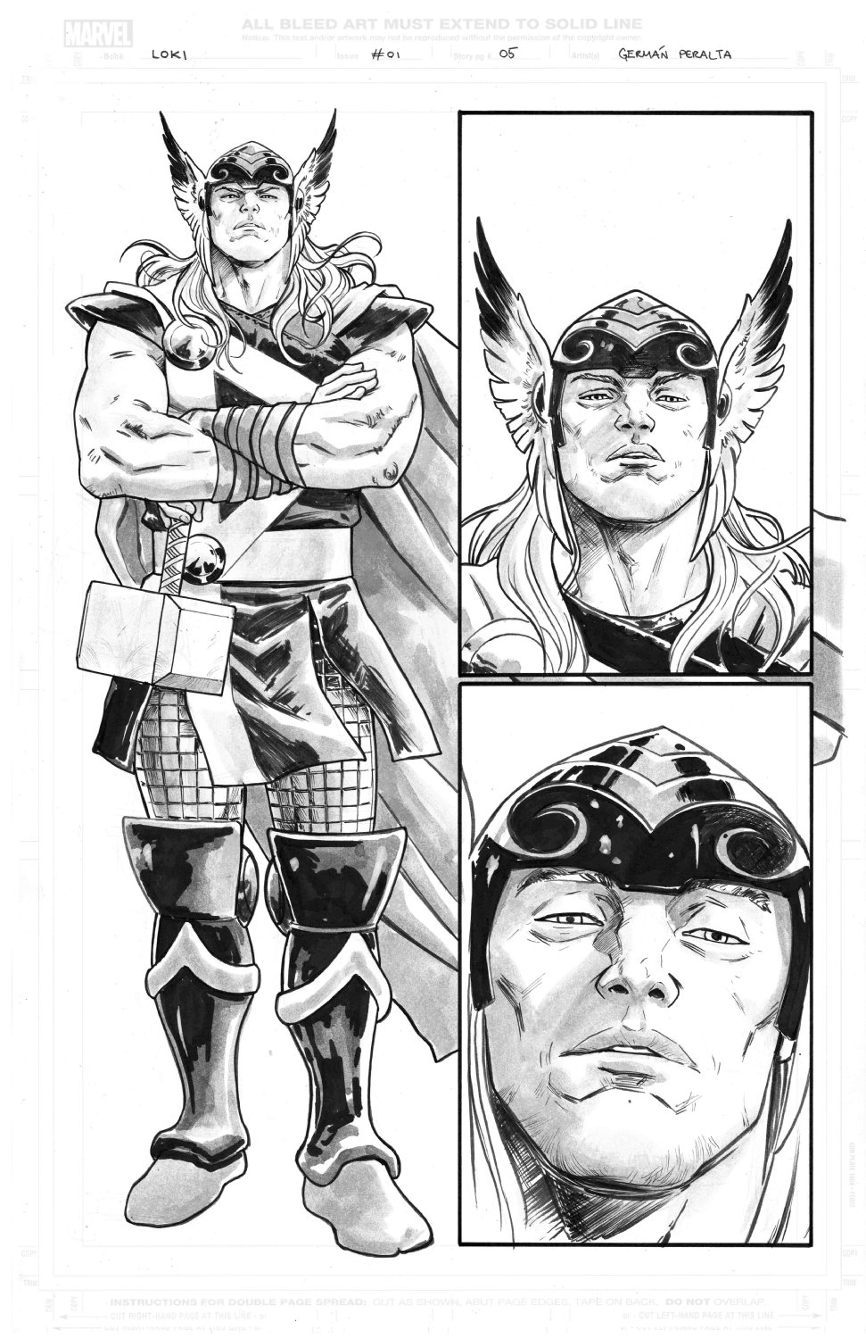 Thor Comic Sketch