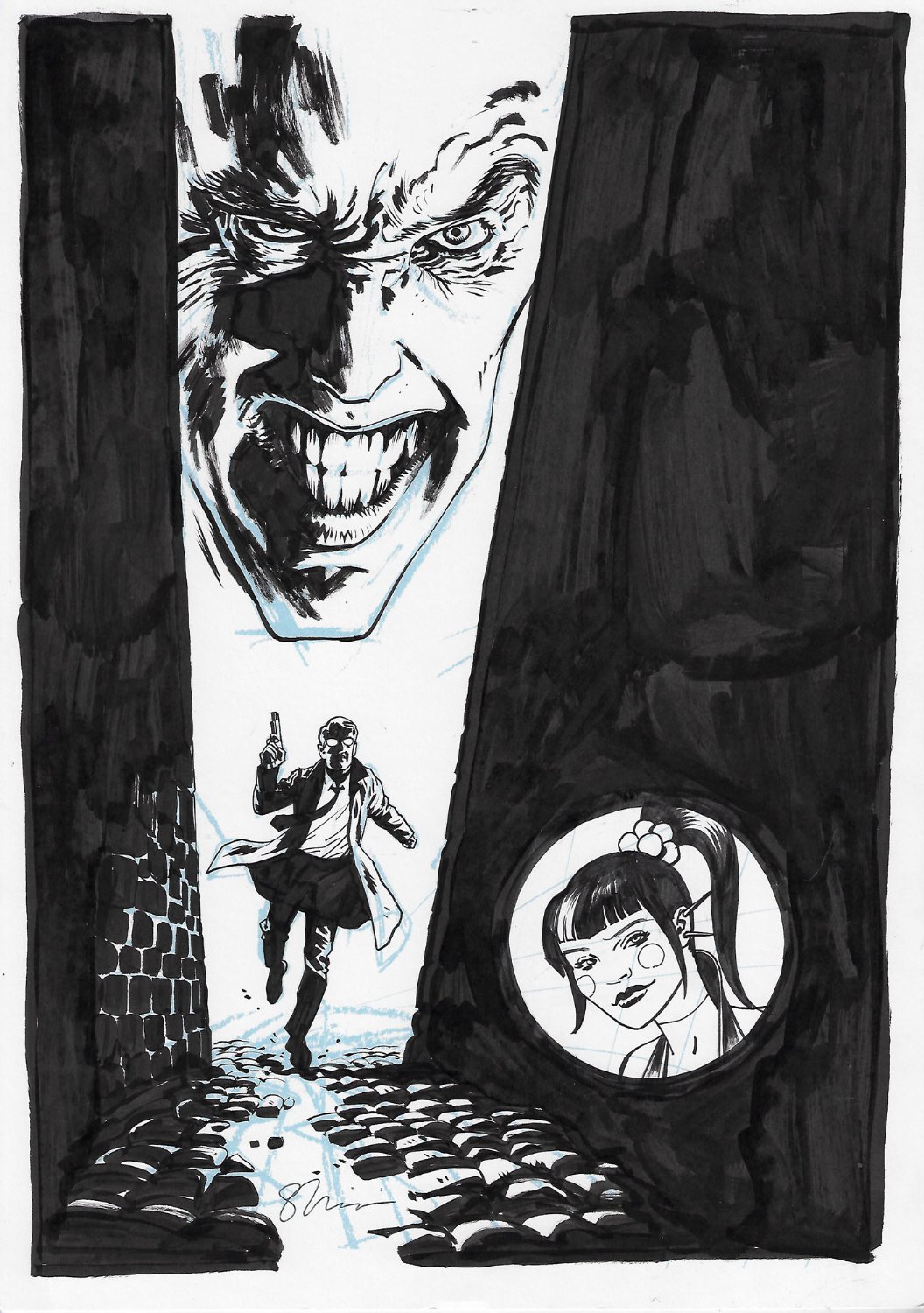 Splash Page Comic Art