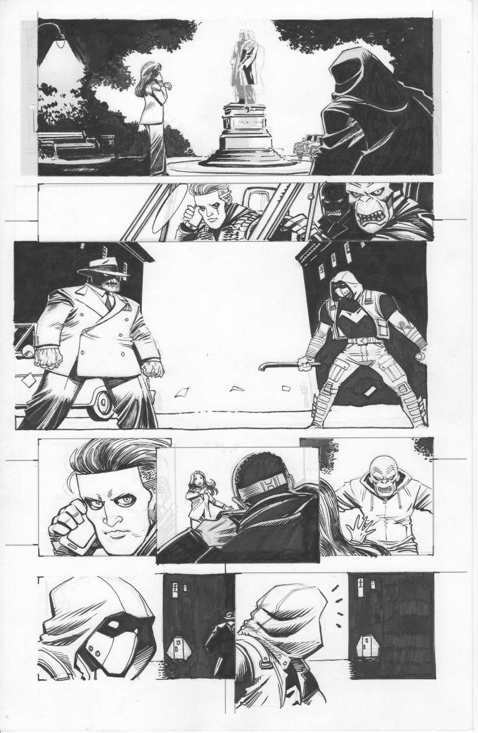 Splash Page Comic Art