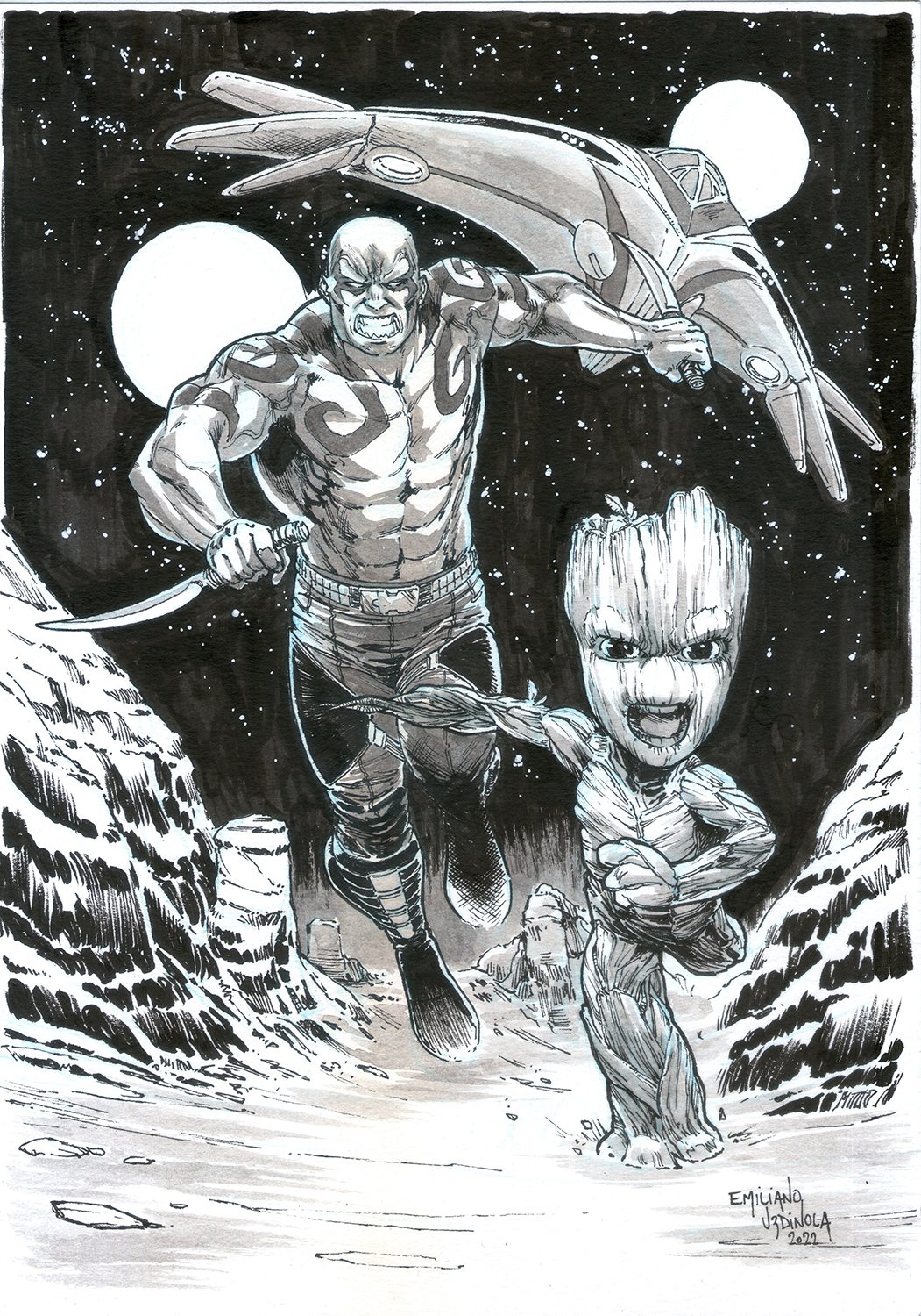 Splash Page Comic Art